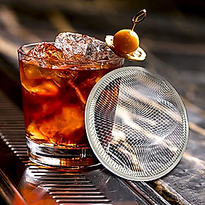 Riian Cocktail Smoker Filter Accessories Old Fashioned Cocktail Kit Smoked Old Fashioned Kit Accessories Cocktail Smoker Screen Stainless Steel Filter - 10PCS Set