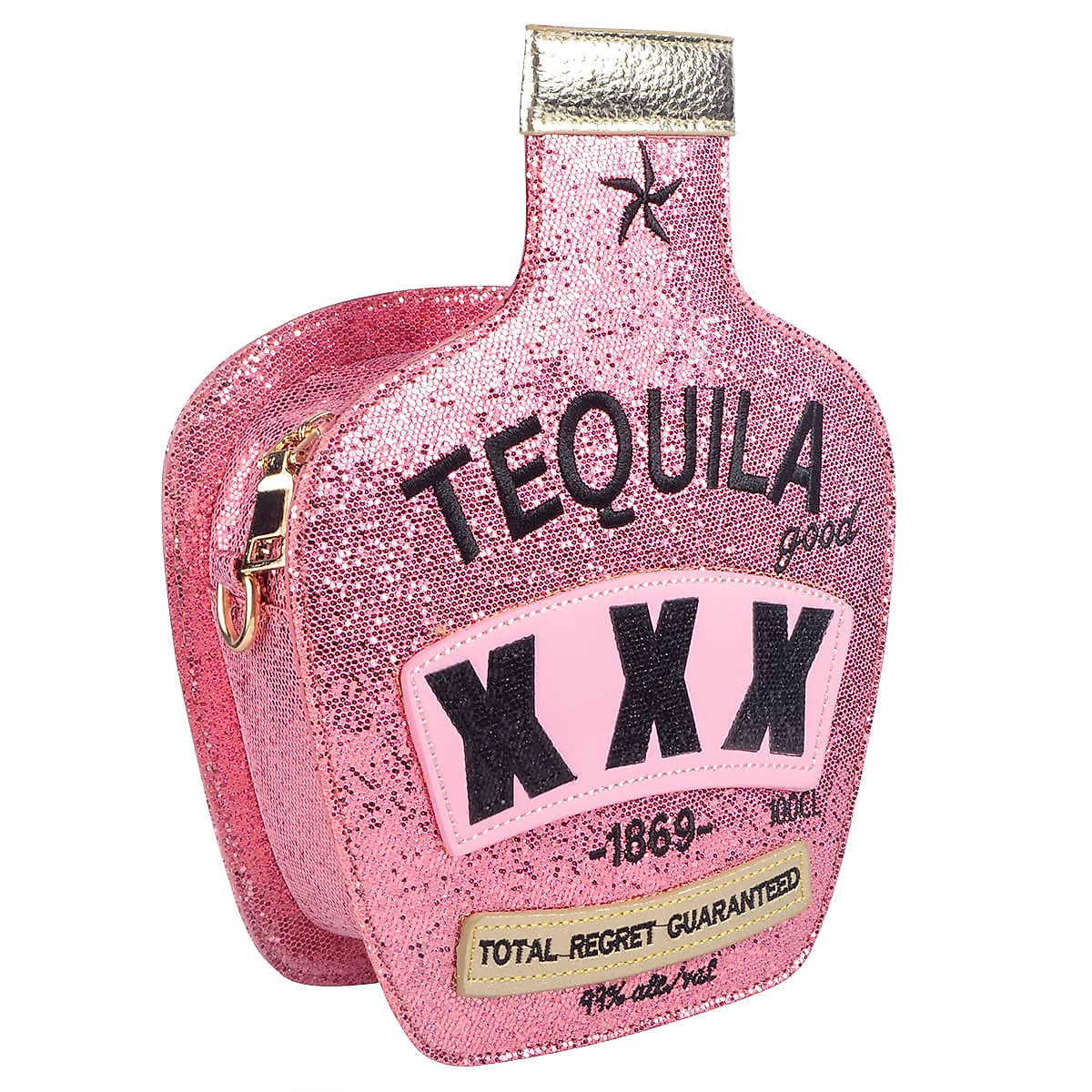 USTYLE Sparkling Bag for Women, Shoulder Purse Sequin Leather Bottle Shaped Crossbody Bag Clutch Purse Phone Wallet Shoulder Bags