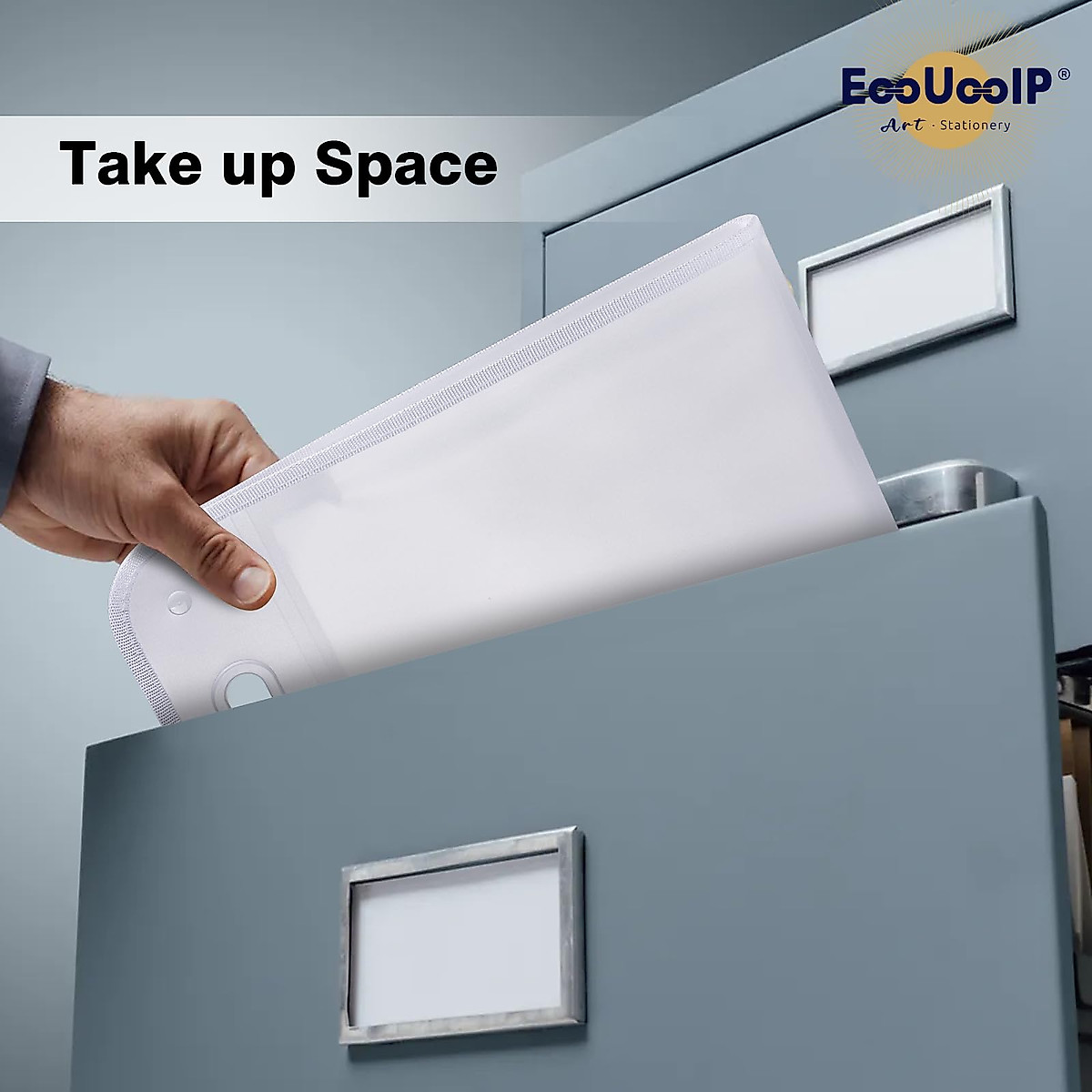 EooUooIP 13-Compartment Portable Vertical Accordion Expandable File Folder Organizer with Blank Index Tabs,Portable and Durable,Suitable for File Management and Document Storage.