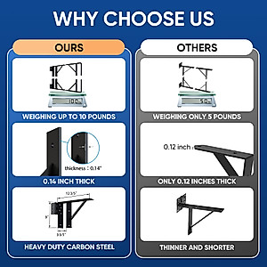 JUBEST Heavy Duty Gate Corner Brace Bracket, Anti Sag Gate Kit Adjustable Gate Hardware for Wooden Fence, Driveway, Corral Gates, Wood Windows(Door Not Include)