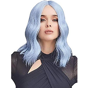 Bundle - 4 Items: Velvet Wavez Wig by Rene Paris, Christy's Wigs Q & A Booklet, BeautiMark Synthetic Shampoo & Wide Tooth Comb - Color: Polar Sky