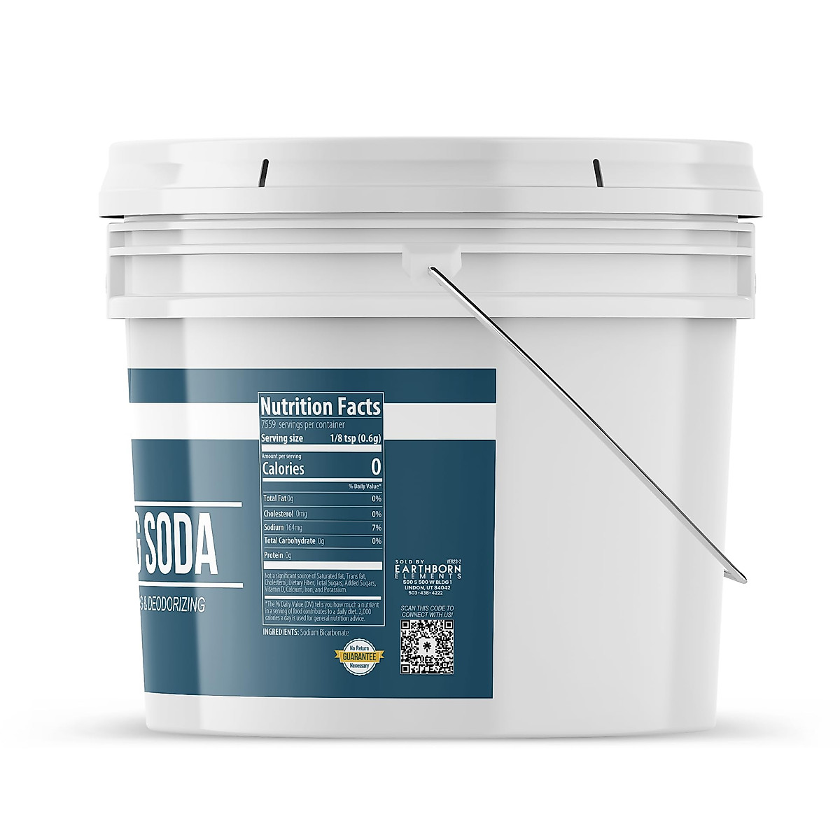 Earthborn Elements Baking Soda (1 Gallon) Sodium Bicarbonate, Cooking, Cleaning & Deodorizing