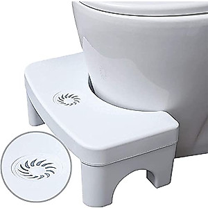Toilet Stool Poop Stool Adult, Sturdy Toilet Step Stool, Bathroom Squat Stool, Toilet Step Stool for Adults, Portable Bathroom Stool, 7'' Height Squat Stool-Potty Step Stool with Fragrance Position