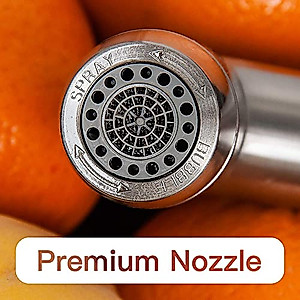 Houtingmaan Kitchen Sink Sprayer,Dual Function Kitchen Side Sprayer with Adjustable Flow Controller,Kitchen Sprayer Head Replacement Brushed Nickel,Side Sprayer for Kitchen Sink with Hose and Holder