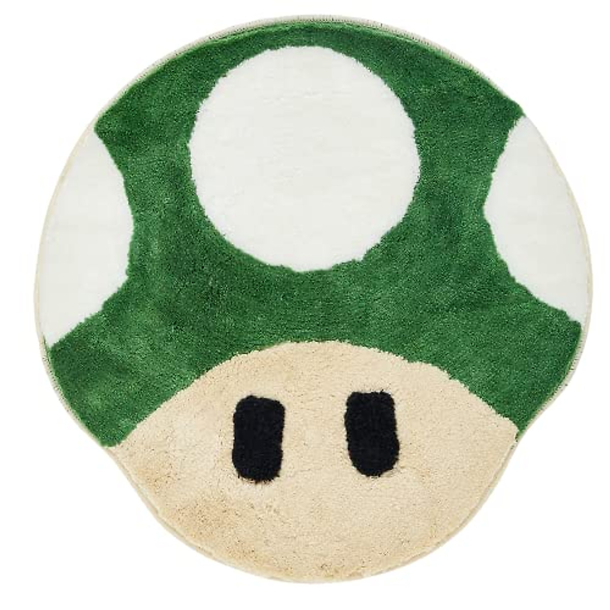 Beyond Deco Mushroom Rug,35" L x 35" W Tufted Handmade Rug Non Slip Round Living Room and Bathroom Rug,Water Resistant Mario Bath Mat and Stylish Carpet,Plush Rugs for Living Room.Mushroom Rugs
