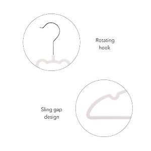 Baby Kids Bear White Velvet Clothes Hangers 30pack