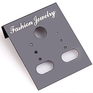 fublousRR5 Earring Display Cards, 100Pcs Plastic Earring Ear Studs Holder Display Hang Cards Jewelry Accessories