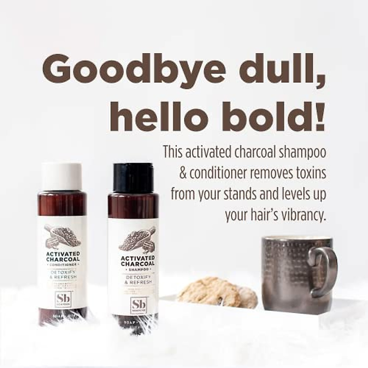 Soapbox Soap Shampoo, Vegan & Cruelty Free Hydrating Shampoo with Activated Charcoal, Color Safe, Paraben and Sulfate Free All Natural Hair Cleanser - Pack of 3,16 oz Bottles