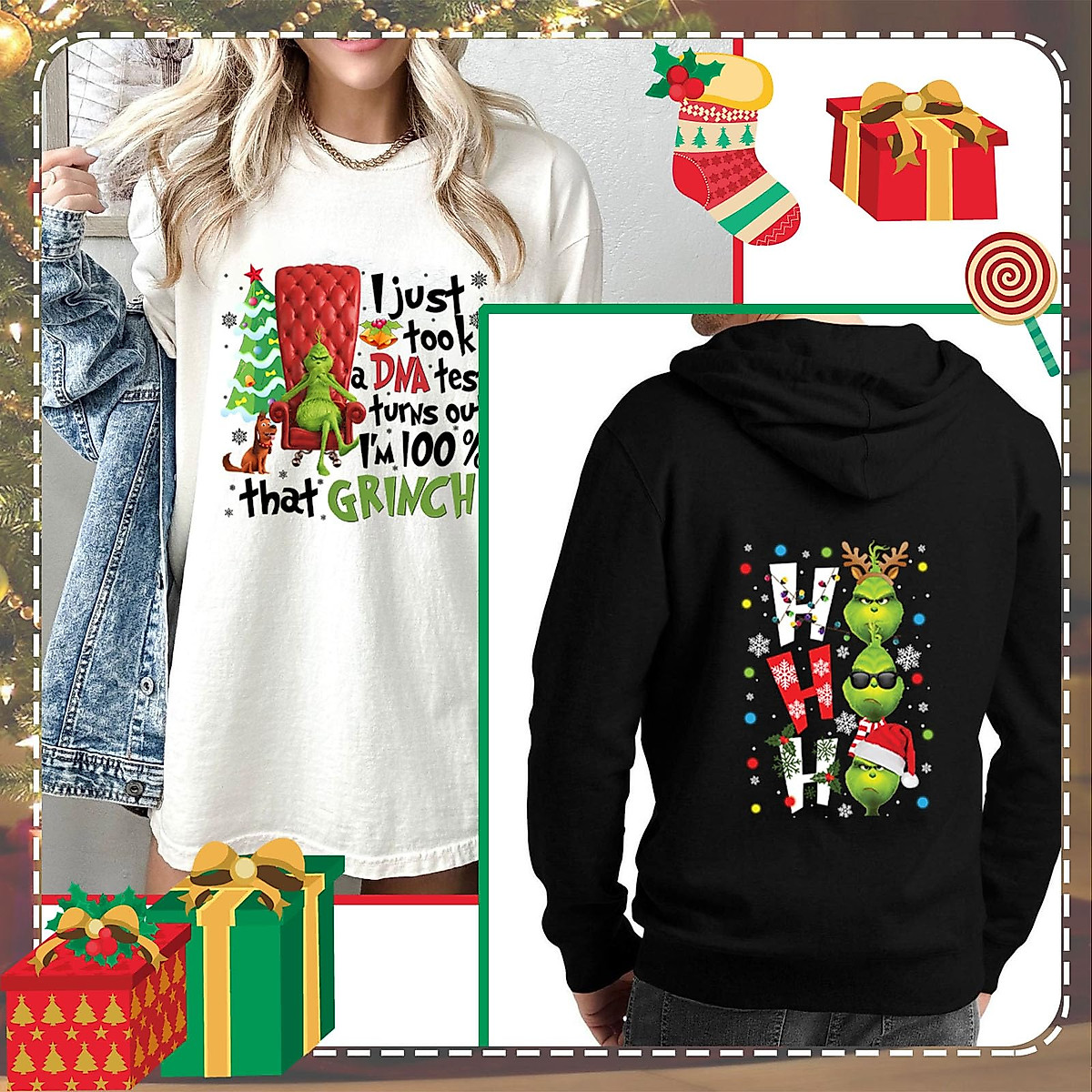 ArtCentury 6PCS Christmas Iron on Transfers, Iron on Decals for T Shirts Iron on Transfers Dtf Transfers Ready to Press Heat Transfer Designs Screen Print Transfers Ready to Press Iron on Shirt Decals