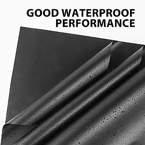 NESCCI 20 Sheet Flower Wrapping Paper - Waterproof Floral Bouquet Wrapping Paper, Florist Supplies Packaging Paper for Wedding Birthday Gift DIY (Black)