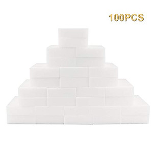 100 pcs/lot Melamine Sponge Magic Sponge Eraser Kitchen Melamine Sponge Cleaner Cleaning Sponge for Office Bathroom