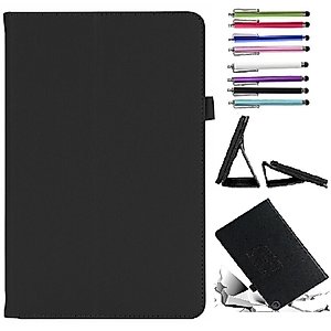 zukof Case for All-New Fire Max 11 (2023) Protective Cover Premium PU Leather Folding Stand Folio Cover for Amazon Fire Max 11 inch Tablet (13th Generation, 2023 Release) with Auto Wake/Sleep (Black)