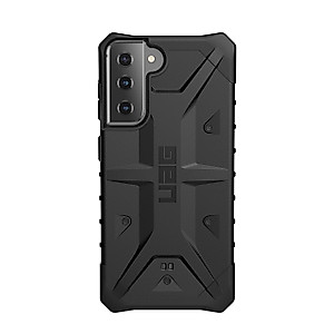 UAG Samsung Galaxy S21 5G Case [6.2-inch screen], Pathfinder Black + Paracord Lanyard Adjustable Wrist Strap, Black