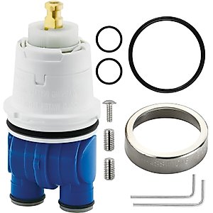 RP19804 Shower Cartridge Compatible with Delta 1300/1400 Series Single-Handle Shower Faucet, Suitable for Delta Select Monitor Valve body(1993-2007), Includes RP22734 Bonnet Nut
