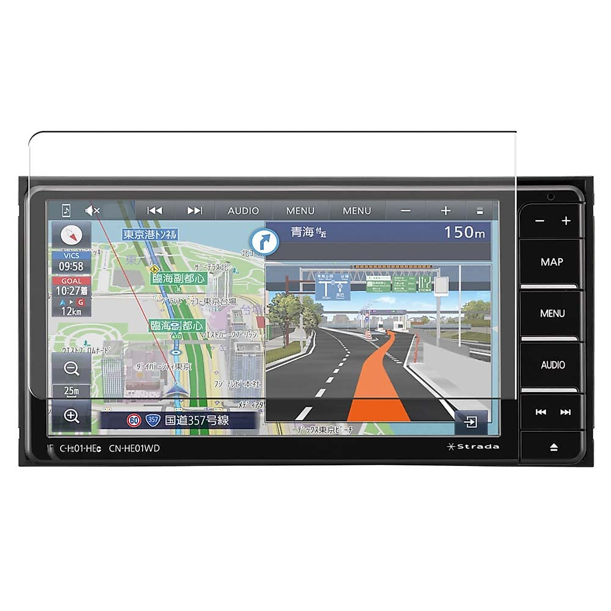 Puccy 3 Pack Screen Protector, compatible with Panasonic CN-HE01WD 7" TPU Film Guard （ Not Tempered Glass Protectors）