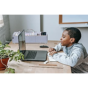 Ginsco Dust Cover for Cricut Maker 3, Cricut Maker, Cricut Explore 3 Machine, Cricut Explore Air 2, Cricut Maker Cover with 3 Front Pockets for Cricut Accessories and Supplies Tools Pens Gray