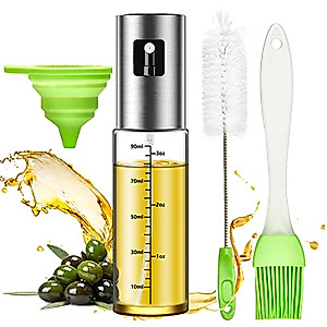 ELIRIVAWET Oil Sprayer for Cooking, Olive Oil Sprayer Mister, Oil Dispenser, 100ml Olive Oil Spray Bottle, Oil Spritzer for Salad, BBQ, Kitchen Baking, Roasting, Air Fryer