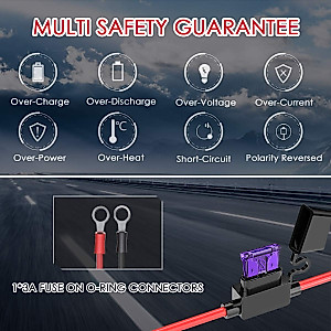 [2-Pack] LEICESTERCN 12V Battery Trickle Charger Maintainer Portable Smart Float Charger for Car Motorcycle Lawn Mower SLA AGM Gel Cell Wet Lead Acid Batteries