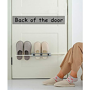 M MOACC Slippers Rack Hanging Shoe Organizers,3 in 1 Folding Holder Shoes Hanger Wall Mounted Shoe and Bathroom Towel Organizer Rack(Grey)