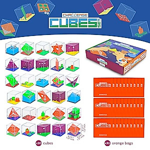 BONNYCO Brain Teaser Puzzles Cubes Party Favors for Kids Pack 30 Pinata Goodie Bags Stuffers for Kids Kids Party Favor Toys Stocking Stuffers for Kids Return Gifts for Kids Mini Games Party Favors