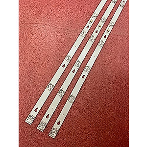 LED Strip(3) Compatible with 40FD5406 Toshiba L40F3301B 40A730U 40l2600 TCL 40DS500 F40S5916 TOT_40D2900_3x8_3030C L40E5800A L40F330