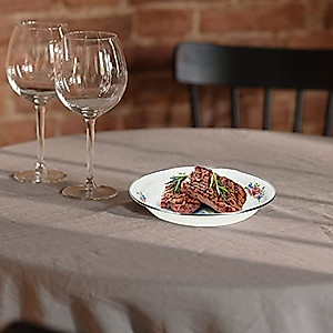 Hemoton Unbreakable Enamel Plates Enamel Plate Fruit Plate 2pcs Enamel Fruit Platter Vintage Salad Plate Enamel Washing Platter Enamel Trays Enamelware Serving Platter (30cm/ 11.8inch)