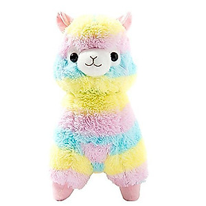Cuddly Llama Rainbow Alpaca Doll 7" Soft Baby Stuffed Animal Toy Valentine's Day Birthday Xmas Christmas Wedding Anniversary Presents Gifts