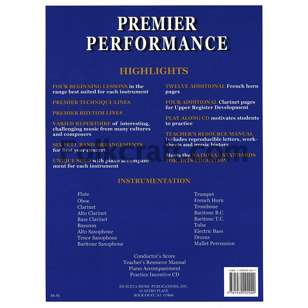 Premier Performance: An Innovative and Comprehensive Band Method, Vol. 18: Mallet Percussion, Book 1