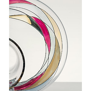 Antoni Barcelona Set Wine Decanter and Wine Glasses Mouth Blown Hand Painted Amazing Gift Wedding Woman Man Unique Present Anniversary Drink Party (Large Wine Glasses Set 2, Red)