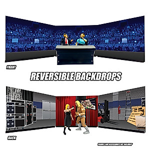 Reversible Wrestling Action Figure Backdrop Dioramas For WWE & AEW Wrestling Action Figures