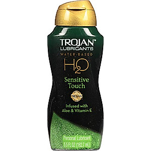 TROJAN Lubricant H2O Sensitive Touch Water-Based Lubricant, Personal Lubricant, 5.5 Fl Oz