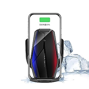 Wireless Car Charger Mount, Infrared Sensor Automatic Clamping Mount 15W Fast Wireless Car Phone Holder for Apple iPhone 14/13/12/11/Pro/X/XR/XS, Sensor Air Vent Cell Phone Car Mount for Samsung