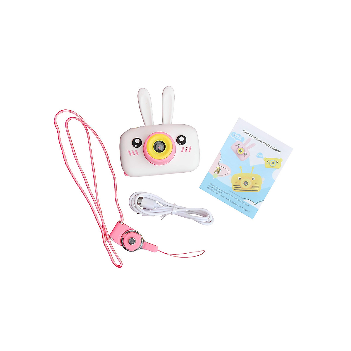 TVA Kidot Cute 20M Digital Camera with 1080 Video and Games , 32 GB SD Included (White)