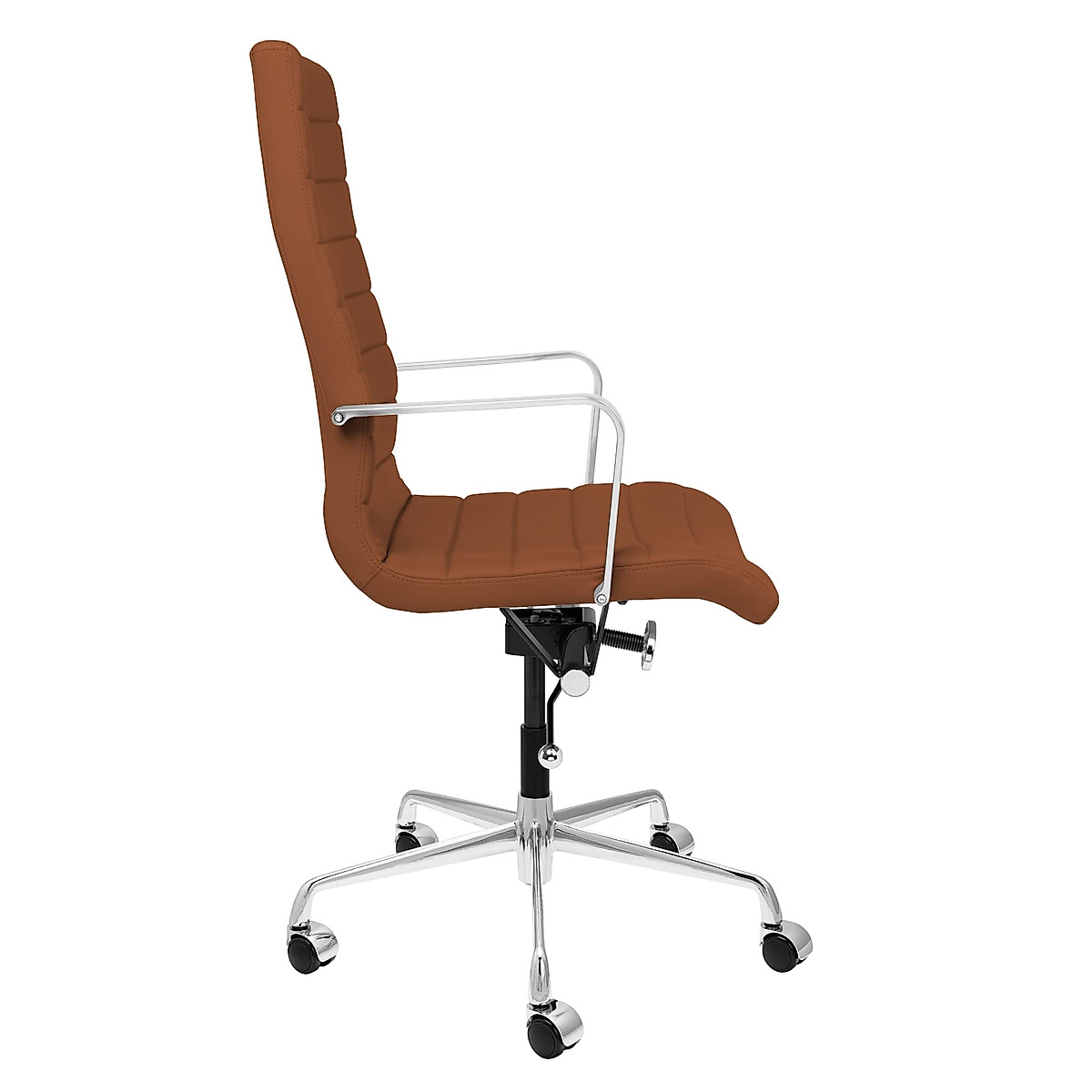 Laura Davidson Furniture SOHO II Tall Back Ribbed Management Chair (Brown)