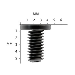 12x Replacement Black Philips Drive Laptop Screws M2.5X5.0mm Screw M2.5X5L PM2.5X5.0