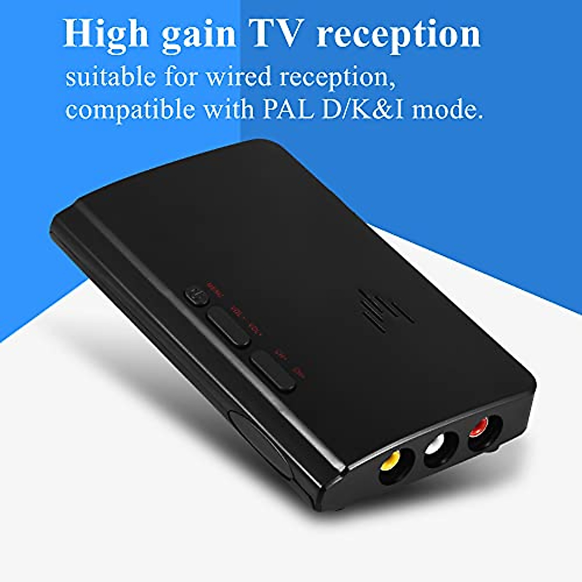 Hilitand TV Box AV to VGA TV Box, TV Box VGA Tuner, Builtin Speakers, Support 1920 * 1200 Resolution, Support LCD, LED Widescreen and CRT Display(U.S. regulations, Transl)