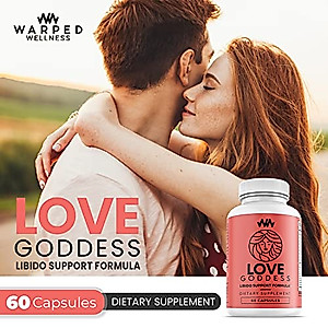 Womens Supplement That Boosts Libido | Enhance Intimacy, Passion and Desire | Miura Puama for Female Specific Arousal | Love Goddess | Vitamin | Warped Wellness