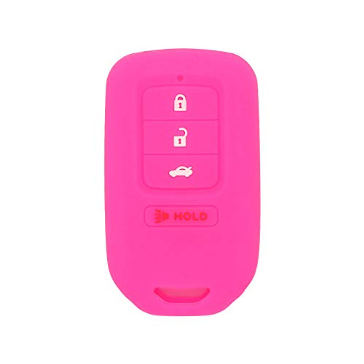 SEGADEN Silicone Cover Protector Case Holder Skin Jacket Compatible with HONDA 3+1 Hold Button 4 Buttons Smart Remote Key Fob CV4210 Rose