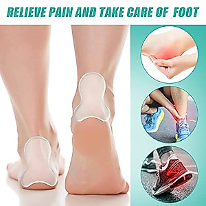 6 Pcs Gel Ankle Pads Ankle Gel Discs Ankle Protector Brace Roller Skates Accessories for Men Women Boots Figure Ice Skating Hockey Inline Hiking Riding Ski Ankle Protection