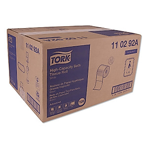 Tork High-Capacity Toilet Paper Roll White T26, Advanced, 2-Ply, 36 x 1000 sheets, 110292A