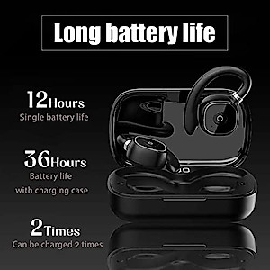 ESSONIO Open Ear Headphones air Conduction Headphones Bluetooth Workout Headphones Open Ear Earbuds Noise Cancelling Headphones for Sports Running