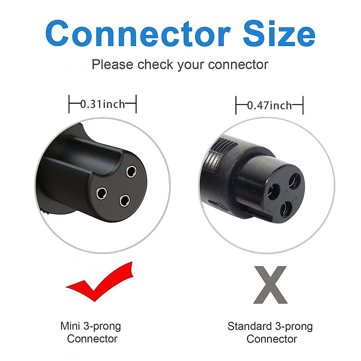 42V 2A Charger 3 Prong for for Pocket Mod, Sports Mod, and Dirt Quad Scooter, Electric Scooter Lithium Battery Charger