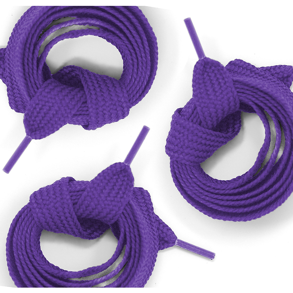 Mercury + Maia Thick Fat Shoe Laces for Sneakers - Chunky Jumbo Wide Shoelaces - Stay Tied - USA Made (1 Pair) (72, PURPLE)