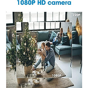 Jukllezan Mini Spy Camera Wireless WiFi Hidden Camera 1080P Full HD Quality with Night Vision and Motion Detection Security Nanny Camera for Home/Office/Car Indoor Monitor