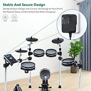 FITE ON 9V AC Adapter Replacement for Alesis Command Mesh Kit Alesis Debut Kit Alesis DM10 Alesis Nitro Drum Module Electronic Drum Module Power Supply Cord