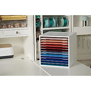 Create Room - Paper and Vinyl Craft Storage Organizer - 13 x 13 Paper Organizer