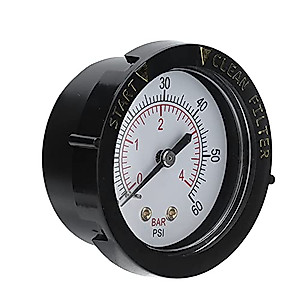 Household Garden Products Sand Cylinder Pressure Gauge G1/4 Male Thread Easy Installation Reliable Practical Swimming Pool Accessories