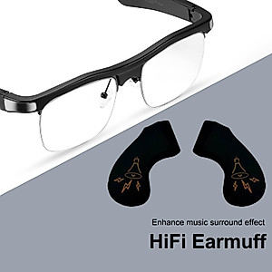 CatXQ Smart Bluetooth Audio Glasses | 2in1 Photochromic Sunglasses & Blue Light Filtering Lenses | HiFi Earmuff | Gradient Pink Sunglasses Lenses for Men Women [Optional Replacement Lens]