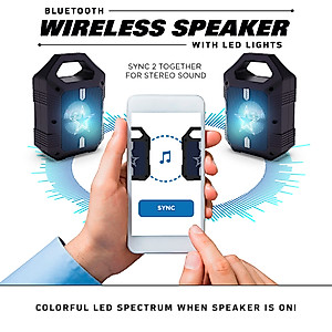 SOAR NFL ShockBox XL LED Wireless Bluetooth Speaker, Chicago Bears