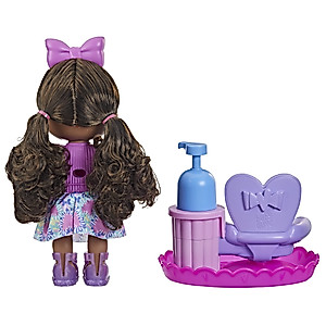 Baby Alive Sudsy Styling Doll, Black Hair, Includes 12-Inch, Salon Chair, Toys for 3 Year Old Girls and Boys and Up